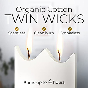 FLATYZ Handmade Flat Candle - Jack-O'-Lantern Haunted House | Hand Painted, Unscented Decorative Candles | Drip-Resistant & Smoke-Free 2 Wick Candle for Home & Room Decor | Steel Stand Included