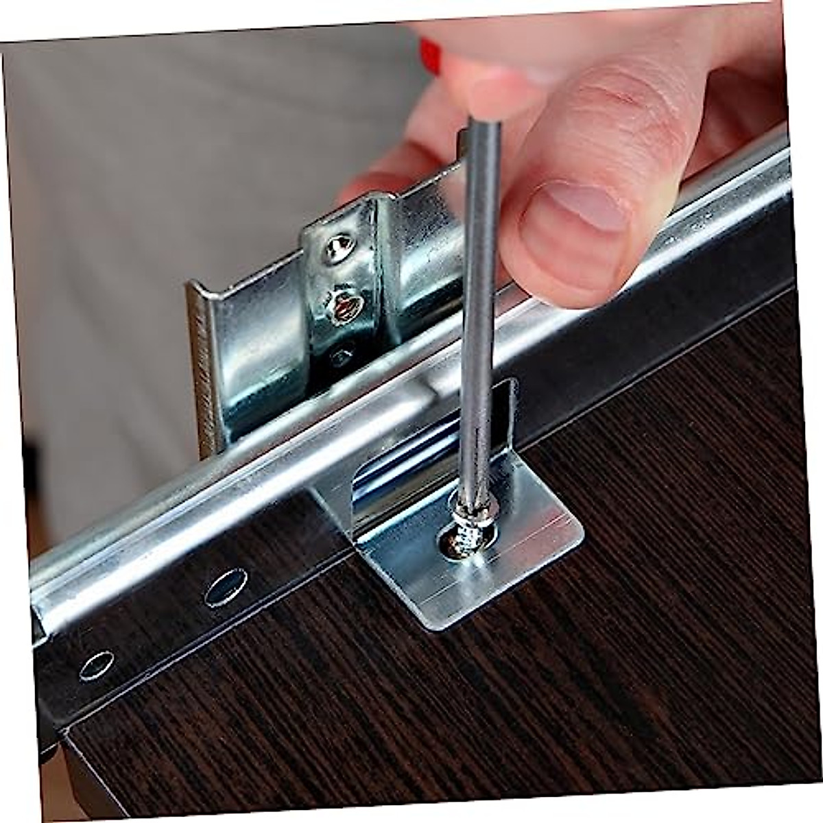 OSALADI 2 Pairs Guide Desk Drawer Desk Trays Ball Bearings Furniture Slides Drawer for Desk Computer Desk Rails Rack Bearing Slides Keyboard Tray Rails Dedicated Cold Rolled Steel Hardware