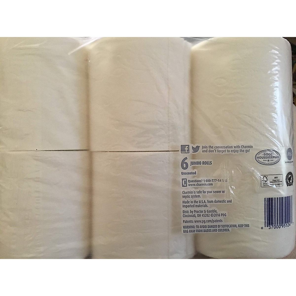 Charmin Ultra Soft Wide Bathroom Tissue - 6 Jumbo Rolls 221 Sheets