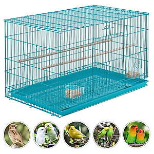 Yaheetech Flight Bird Cage Metal Extra Space Parakeet Cage for Medium Small Birds Cockatiels Conures Budgies Lovebirds