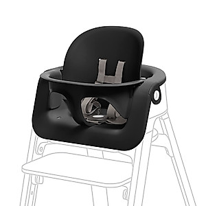 Stokke Steps Baby Set, Black - Transform Stokke Steps Into Comfortable High Chair - Suitable for Baby from 6 Months - Includes 5-Point Safety Harness - Tool Free, Adjustable & Ergonomic