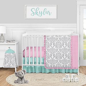 Pink Polka Dot and Turquoise Skylar Fabric Memory/Memo Photo Bulletin Board