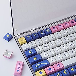 JOMKIZ Keycap Storage Box ABS Material New Upgraded High Transparent Full 104 Key Box for XDA Cherry SA OEM CSA Mechanical Keyboard Keycaps(Keycap Storage Box Only)