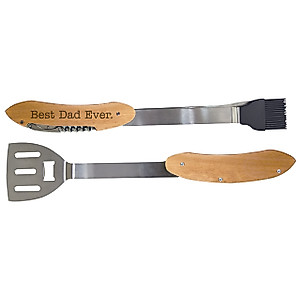 for Dad Best Dad Ever BBQ Grill Multi Tool Barbecue Spatula Grilling Accessories