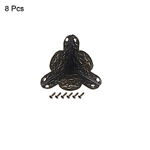 uxcell Metal Box Corner Protectors Edge Guard Protector 30x30x30mm Bronze Tone 8pcs