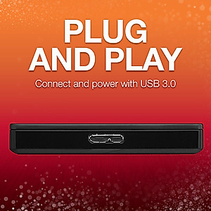 Seagate Backup Plus Slim 1TB External Hard Drive Portable HDD – Black USB 3.0 for PC Laptop and Mac, 2 Months Adobe CC Photography (STDR1000100)