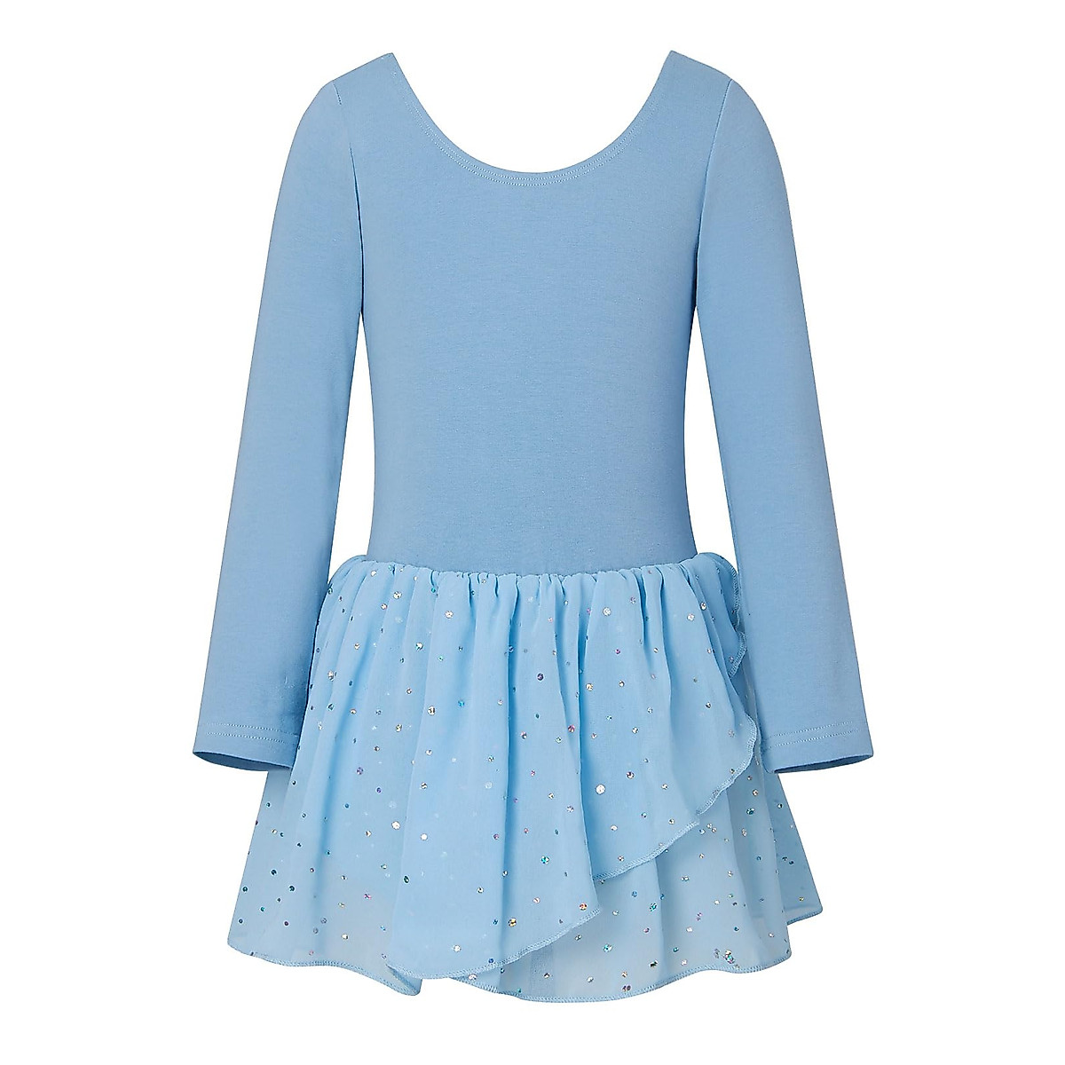 Move Dance Tutu Dance Clothes for Girls Childrens Ballet Leotards Dress 6 7 Yr Old Solid Color Auqa Unitard with Skirt for Gymnastic Exercise