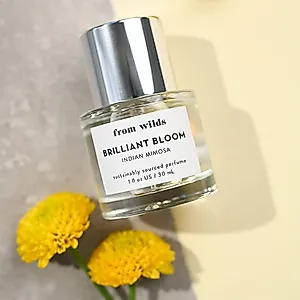 FROM WILDS Brilliant Bloom Eau de Parfum Spray - Sustainably Sourced Fragrance From India - Clean & Cruelty-Free | 1 fl oz