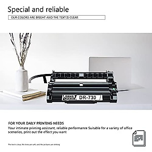 GULOYA Compatible DR-730 DR730 Black High Yield Drum Unit Replacement for Brother DR 730 DCP-L2550DW MFC-L2710DW L2750DW HL-L2350DW L2395DW Printer Drum Unit (Drum unit, NOT toner)