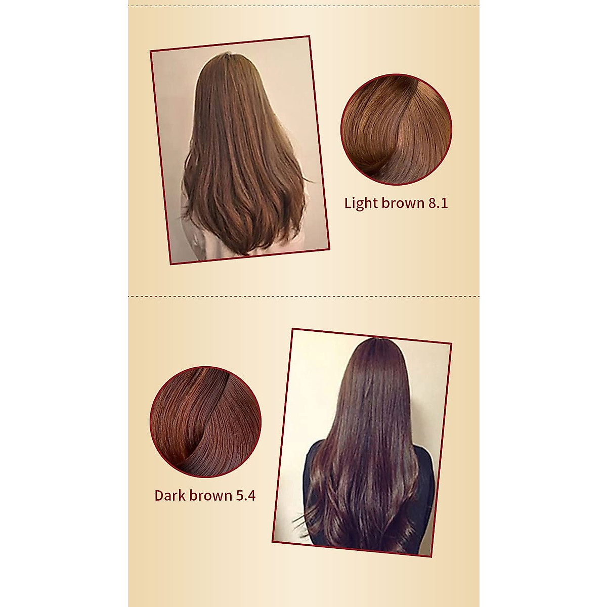 Maani Coconut Oil Hair Color Shampoo, Light Brown, 500 ML: Instant Fast Acting Long Lasting Hair Color Shampoo for Gray Hair, Nourishing, ShiningLong Lasting