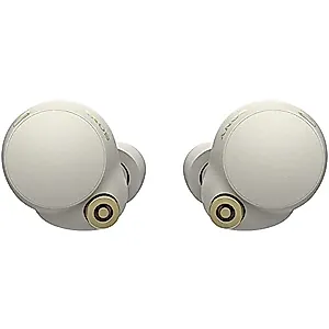 Sony WF-1000XM4 Noise Canceling Wireless Earbud Headphones - Silver (Renewed)
