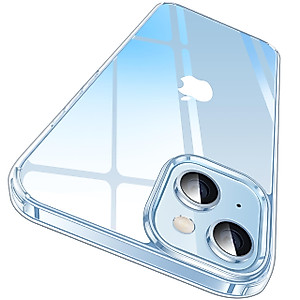 CASEKOO for iPhone 15 Case Crystal Clear, [Never Yellow Technology] [10FT Mil-Grade Protection] Transparent Slim Cover Women Men 15 Phone Case 6.1 Inch 2023, Clear