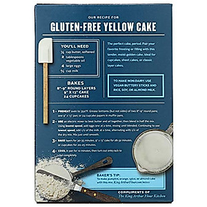 King Arthur, Mix Cake Yellow Gluten Free, 22 Ounce