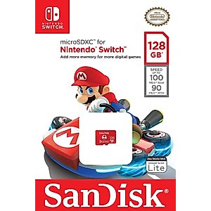 SanDisk 128GB Nintendo Switch Micro SD Card/Switch Lite Memory Card 128 GB High Speed (SDSQXAO-128G-GNCZN) Bundle with 1 TF/MicroSDXC Card Reader