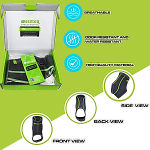 SENTEQ Ankle Brace for Men & Women- Compression Support for Sprained Ankles & Plantar Fasciitis, Elastic Neoprene Slim Sleeve for Jogging & Running, Ankle Stabilizer and Support for Walkers (Medium)