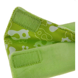 Baby Car Seat Belt Strap Covers -Double Sided Cartoon Animal Soft Infant Seat Belt Shoudler Pads for Baby (Green Frog)