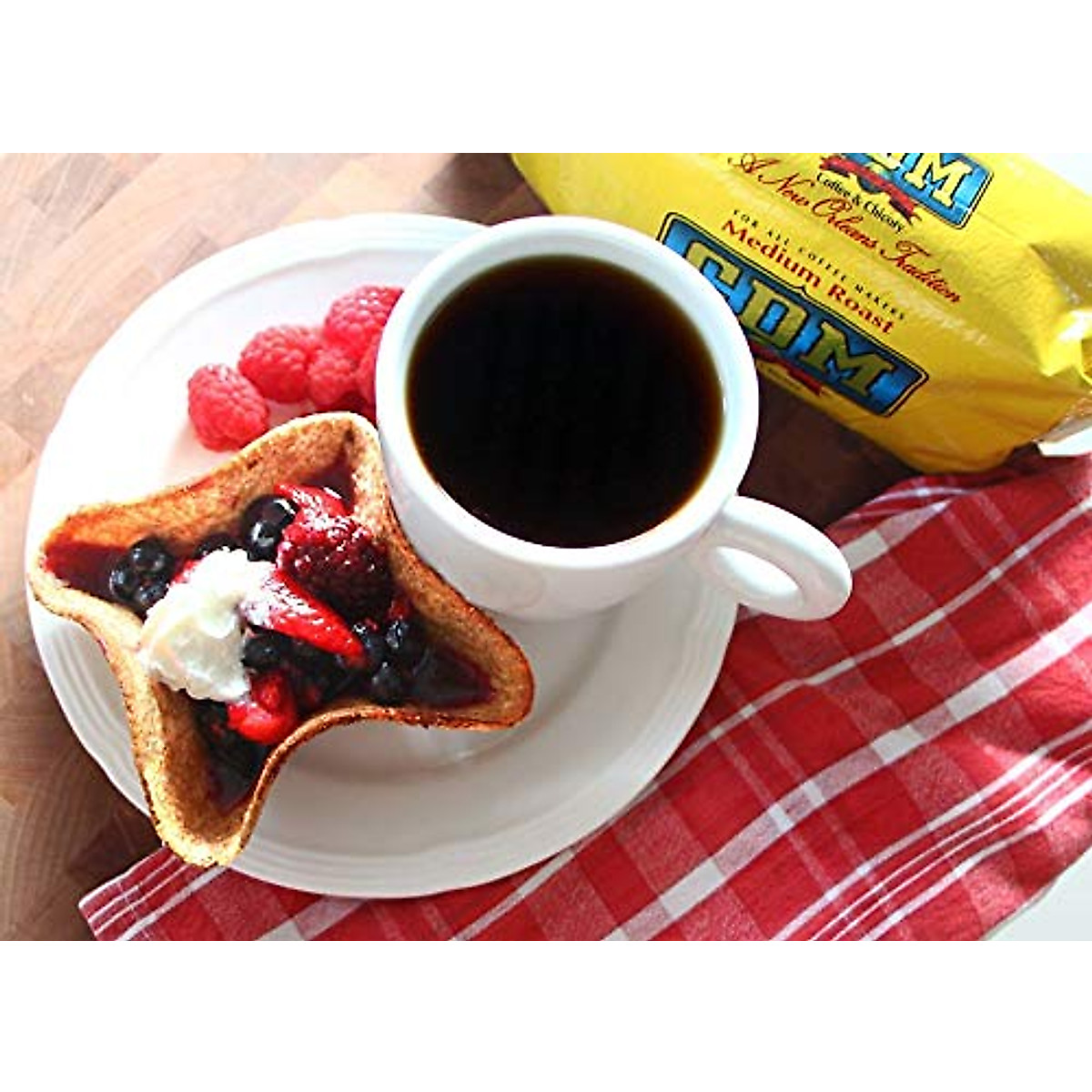 CDM Coffee & Chicory Decaffeinated Ground Coffee 13 Ounce Bag