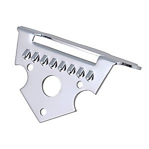 Bstinay Eight-string Metal Triangle Mandolin Tailpiece Parts for Electric Guitar Sliver