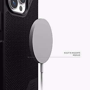 URBAN ARMOR GEAR UAG Case [Updated Ver] Compatible with iPhone 15 Pro Case 6.1" Metropolis LT Kevlar Black Built-in Magnet Compatible with MagSafe Charging Rugged Military Grade Protective Cover