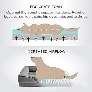 Pets Bed, Calming Anti Anxiety Crate Bed for Pets, Bed Machine Washable Breathable Soft Padding (30" L x 6" W x 20" H)