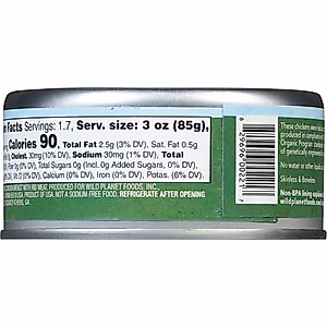 Wild Planet Organic Roasted Chicken Breast, Skinless and Boneless, No Salt Added, 100% chicken breast, 5 Ounce