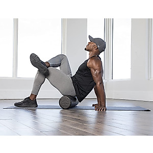 JFIT High Density Foam Roller, Black, 18-Inch