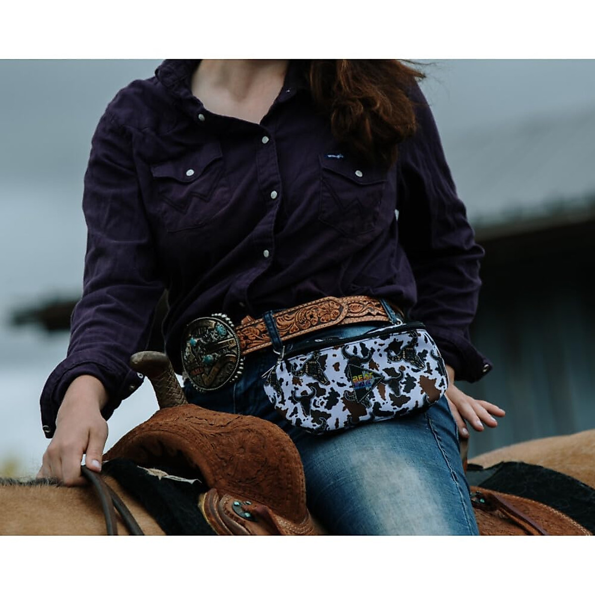 Beat Bag Schulz Equine Pommel Bag with Bluetooth Speakers - Cactus Blossom