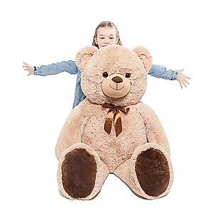 Tezituor Giant Teddy Bear Big Stuffed Animal Stuffed Bear Soft Plush Teddy Bear 41'' Large Bears for Kids on Baby Shower, Valentine's Day, Christmas, Birthday