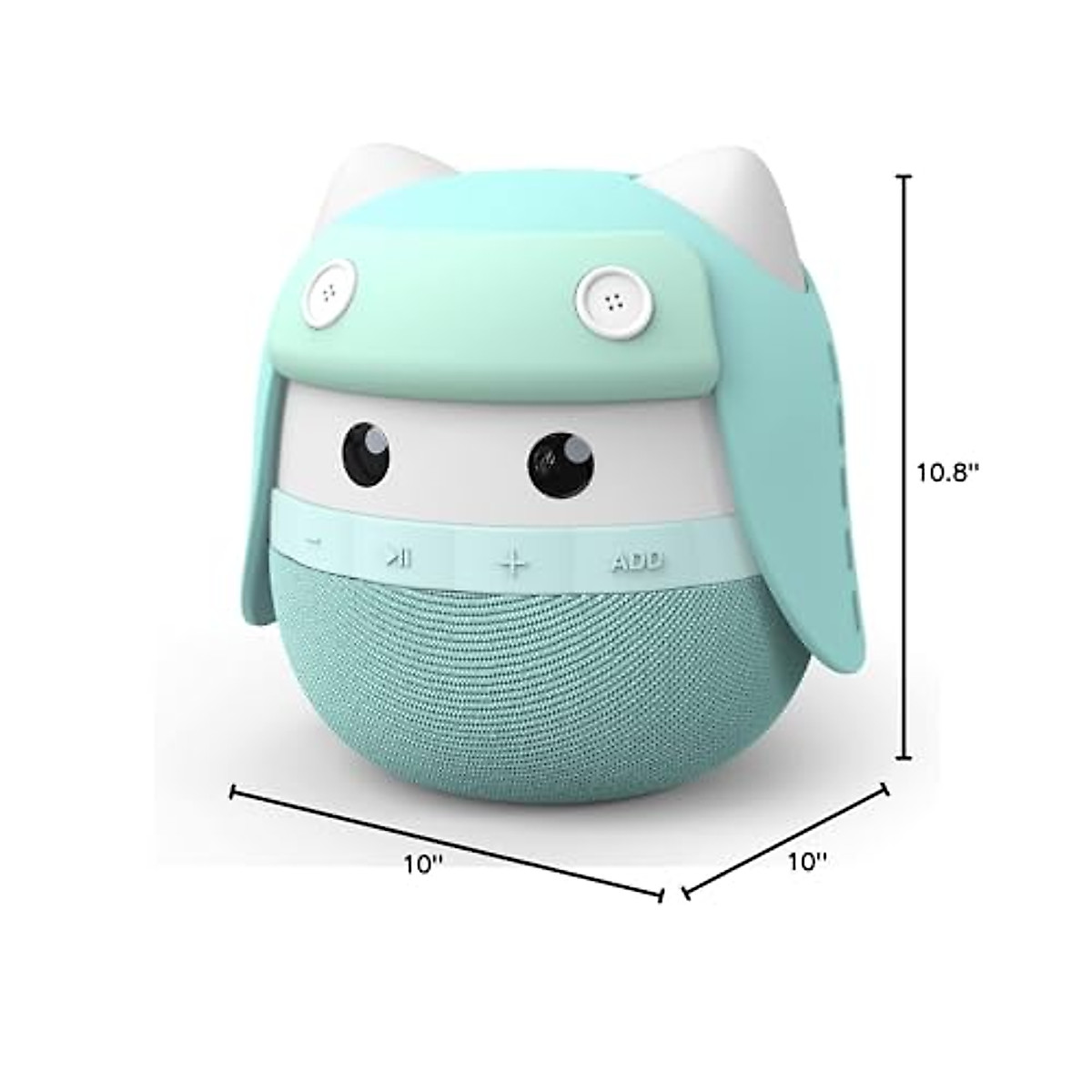 ASIMOM Kid Bluetooth Speaker, Rhyme Kawaii Speaker, Stereo Wireless Pairing, 15H Playtime, Cute Portable Speaker, Gift for Teens Teenage Girls and Kids (Aqua Blue)