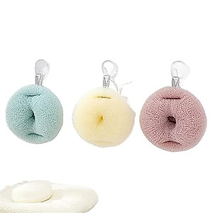INGVY Dry Brushing Body Brush New Mesh Bath Ball Soft Shower Wash Sponge Exfoliating Loofah Body Scrubber Bathing Towel Skin Care Massager Brush for Men Women
