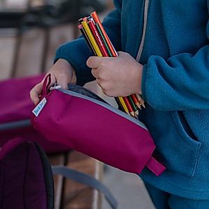 JAN & JUL Big Capacity School Pencil Pouch Lightweight Pencil Case (Wildberry)