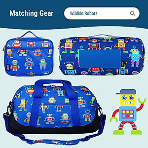 Wildkin 12-Inch Kids Backpack for Boys & Girls, Perfect for Daycare and Preschool, Toddler Bags Features Padded Back & Adjustable Strap, Ideal for School & Travel Backpacks (Robots)