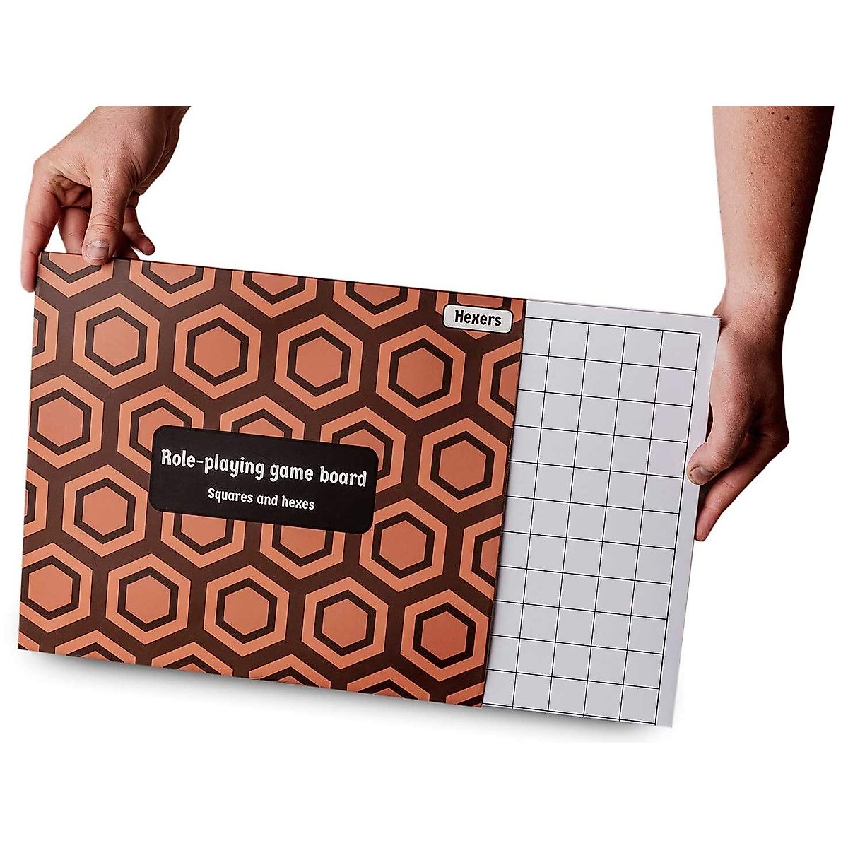 Hexers Lite Role-Playing Game Board RPG Game Mat, Compatible with Dungeons and Dragons DD D&D and Pathfinder 1 inch Squares Dry Erase, RPG Miniatures Mat or Tabletop Role-Playing Dice Map