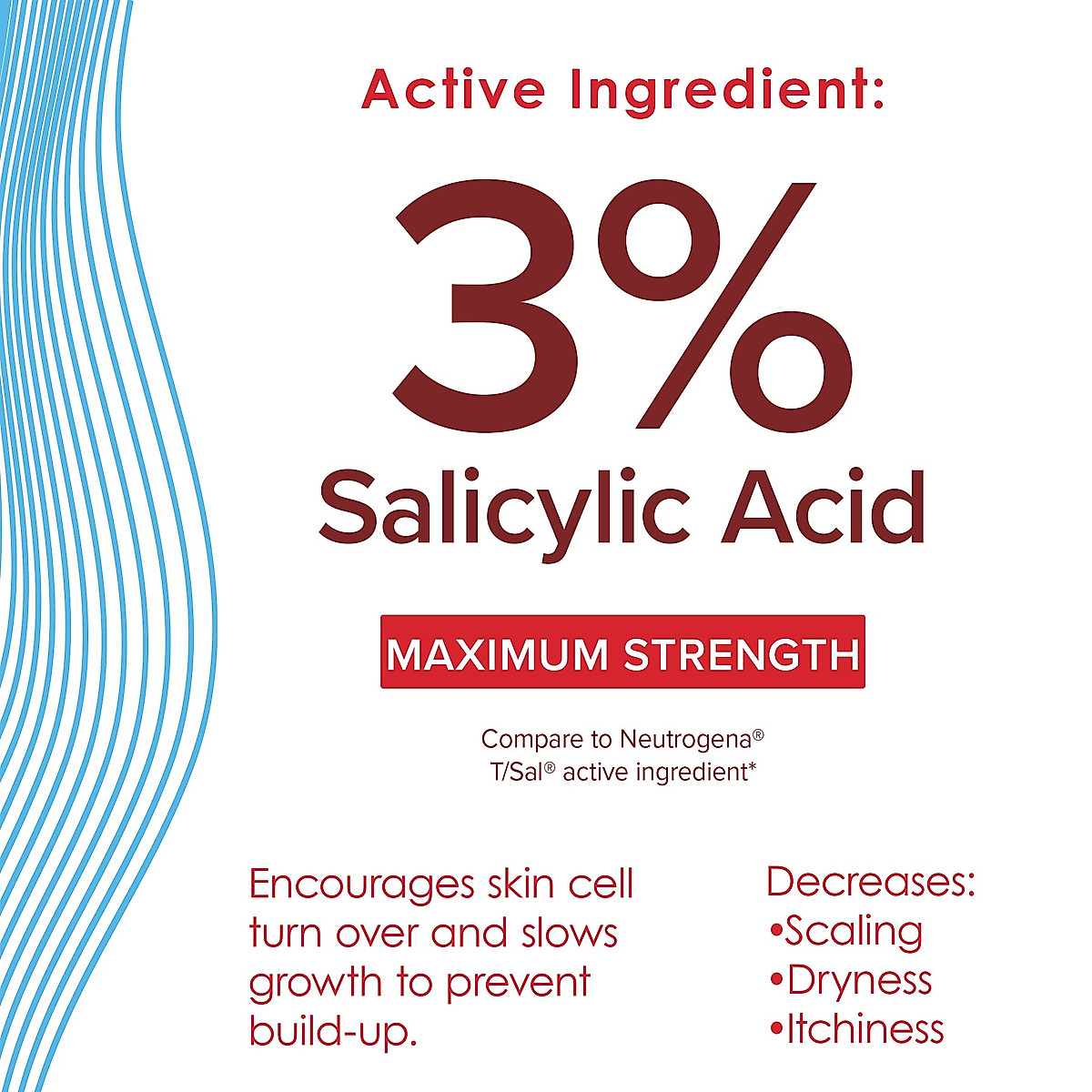 True+Real Salicylic Acid Anti-Dandruff Shampoo 3% Salicylic Acid, 4.4 Fl Oz