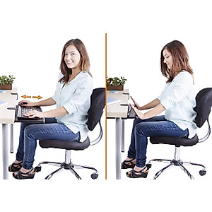 Stand Steady Clamp On Keyboard Tray | Keyboard Shelf - Small Size - Easy Install - No Need to Drill into Desk! Retractable to Slide Under Desktop | Great for Home or Office!