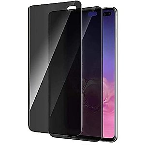 [2 Pack] YWXTW Galaxy S10 Plus Privacy Screen Protector, Tempered Glass Anti-Spy 9H Hardness Black Film for Samsung Galaxy S10 Plus, 3D Touch Anti-Peek Anti-Scratch Bubble Free Easy Install