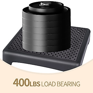 Mobility Step Stool,Heavy Duty Step Platform with Non-Slip Surface 400 Lbs Load Capacity,Half Step Stool for Adults,Elderly Seniors Indoor and Outdoor Use,Black