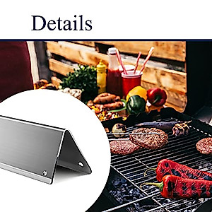 Boloda 15.3 inch Stainless Steel Flavorizer Bar Replacement for Weber Spirit S310 S320 S330 E310 E330 E330，5 Pack Grill Parts for Weber Spirit 300 Series Heat Plates (with Front Control Knobs), 16 GA