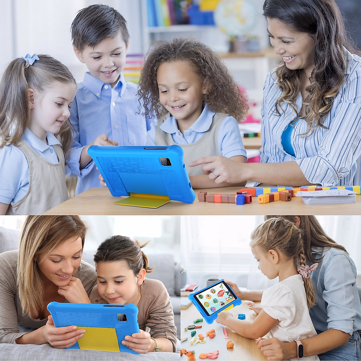 Anyway.go Kids Tablet 7 inch Tablet for Kids with Android 12, 32GB Storage, Blue Color, Parental Controls, HD Display, Kidoz Pre-Installed