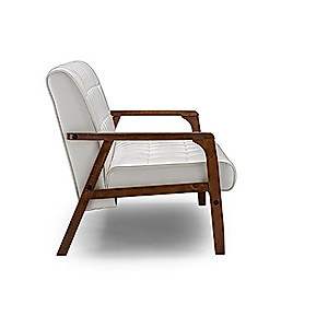 Baxton Studio Mid-Century Masterpieces Sofa, White