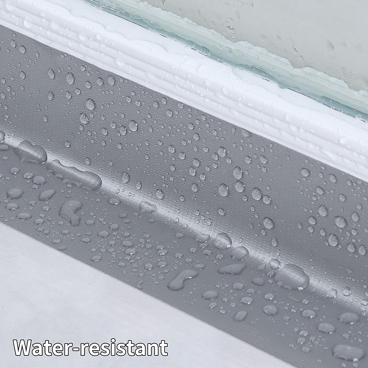 MILEQEE Cloth Duct Window Seal Strip Tape for Winter, 2.75in x 66FT, Weather Stripping Sealing Insulation Tape for Windows and Door, Easy Tear Sealer Draft Blocker Silver