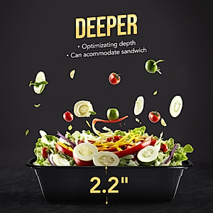Glotoch 50 Pack【34OZ】Meal Prep Container Microwave Safe,Upgrade Durable Food Storage Containers With Lids,To Go Containers For Lunch/Takeout/Travel BPA-free, Stackable,Dishwasher/Freezer Safe
