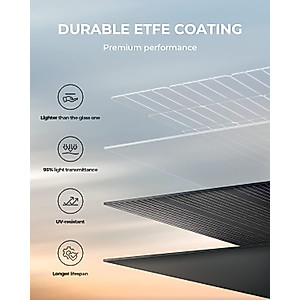 BLUETTI Solar Panel PV120, 120 Watt for Portable Power Station EB3A/EB55/EB70S/AC200P/AC200MAX/AC300, Foldable Solar Charger with Adjustable Kickstands for RV, Camping, Blackout
