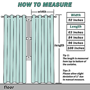 Victree Black Velvet Curtains for Bedroom, Blackout Curtains 52 x 84 inch Length - Room Darkening Sun Light Blocking Grommet Window Drapes for Living Room, 2 Panels