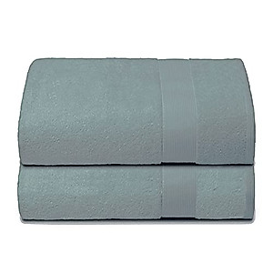 Belizzi Home Premium Cotton Oversized 2 Pack Bath Sheet 35x70 - 100% Pure Cotton - Ideal for Everyday use - Ultra Soft & Highly Absorbent - Machine Washable - Jade