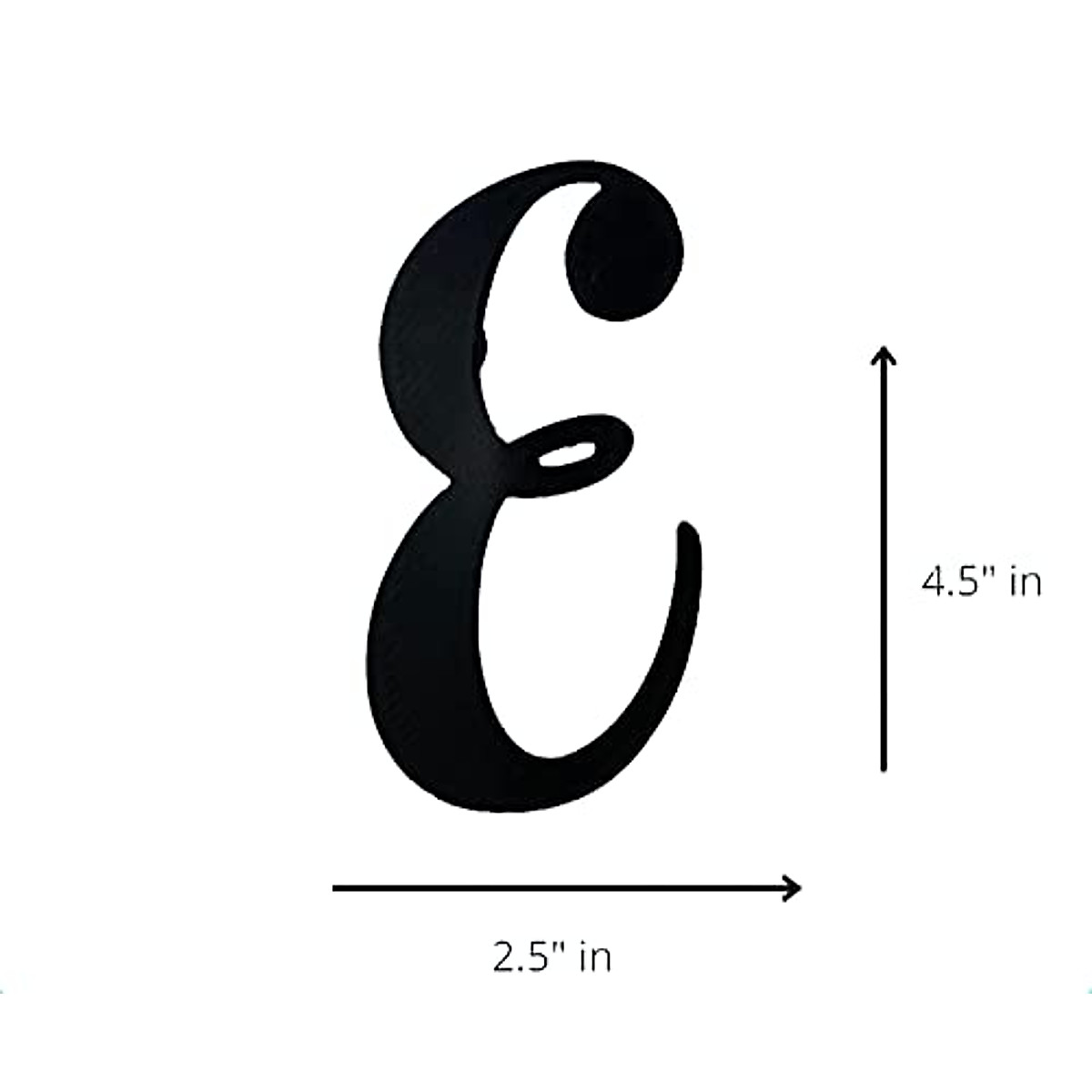 JinJing Charms Letter E for Bogg Bag Handbag Accessories Beach Tote Personalized DIY 3D Printed Decorative A-Z Alphabet Large Initials Letters Black