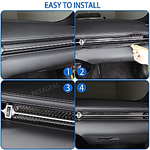 Fit for Toyota Supra GR A90 A91 MK5 2019-2024 Real Carbon Fiber Co-Pilot Center Console Decoration Sticker, Car Center Console Air Outlet Trim Cover Sticker, 2PCS