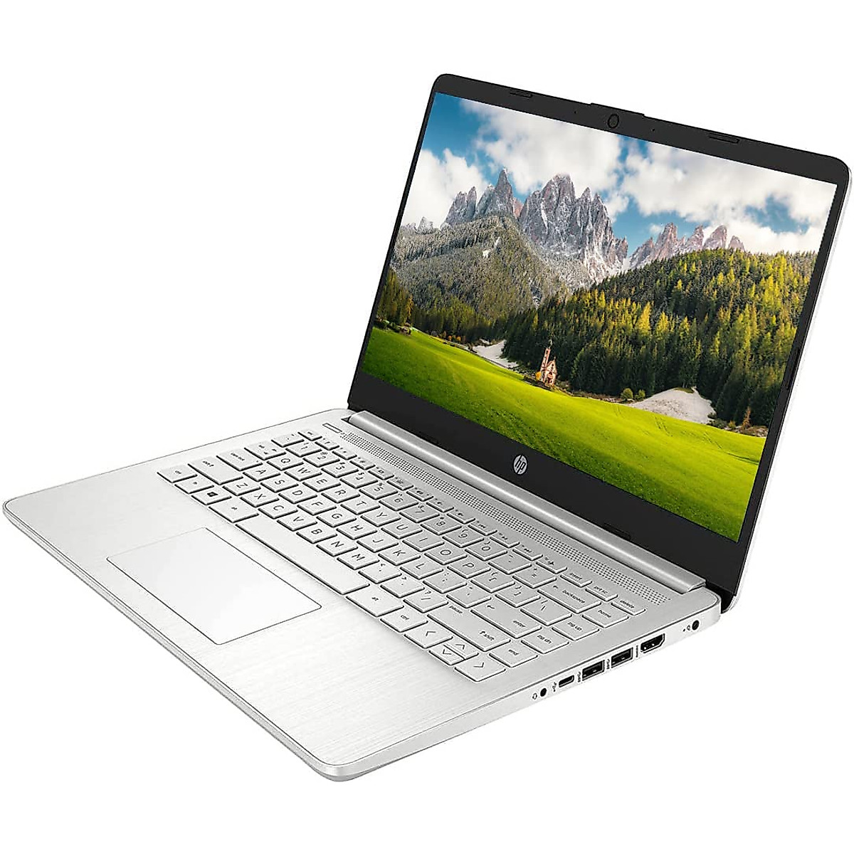 HP 14'' Full HD Screen Laptop, AMD Ryzen 3 3250U Processor, 8GB DDR4 RAM, 512GB SSD, USB Type-C, Wi-Fi, HD Webcam, HDMI, Windows 11 Home, Silver