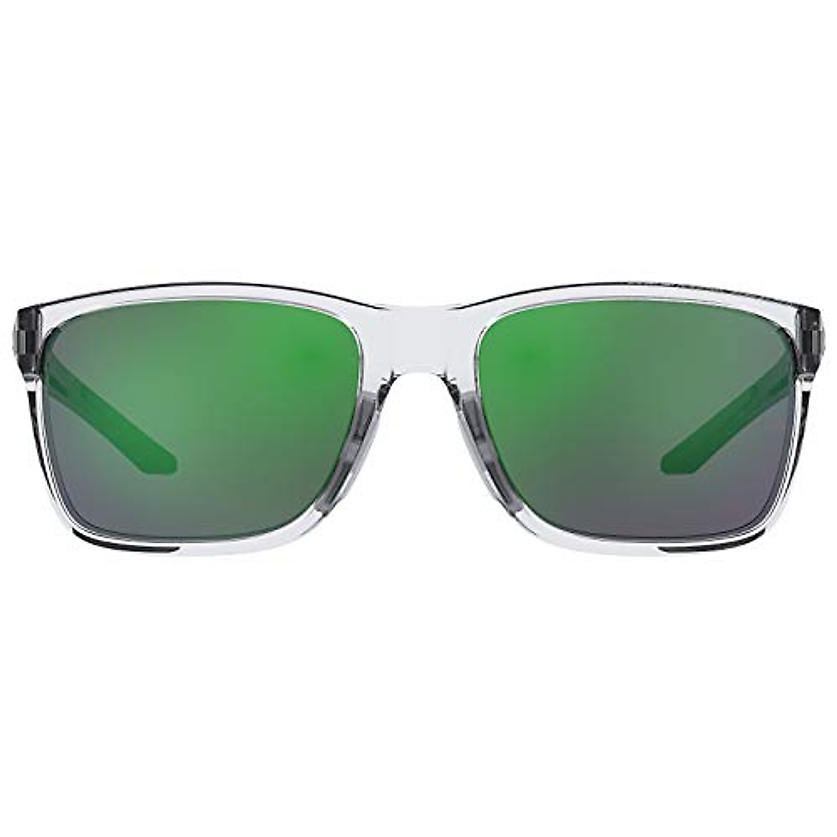 Under Armour Mens Under Armour Male Style Ua 0005/S Sunglasses, Crystal Black/Polarized Green Multi, 58mm 19mm US