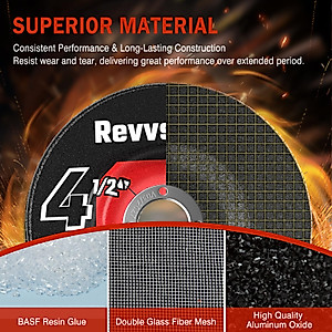 25 Pack Grinding Wheels 4-1/2 Inch, Grinder Wheel for General Purpose Metal & Stainless Steel, Aluminum Oxide Grinding Disc 4 1/2 for Angle Grinder, Depressed Center 4.5" * 1/4" * 7/8"